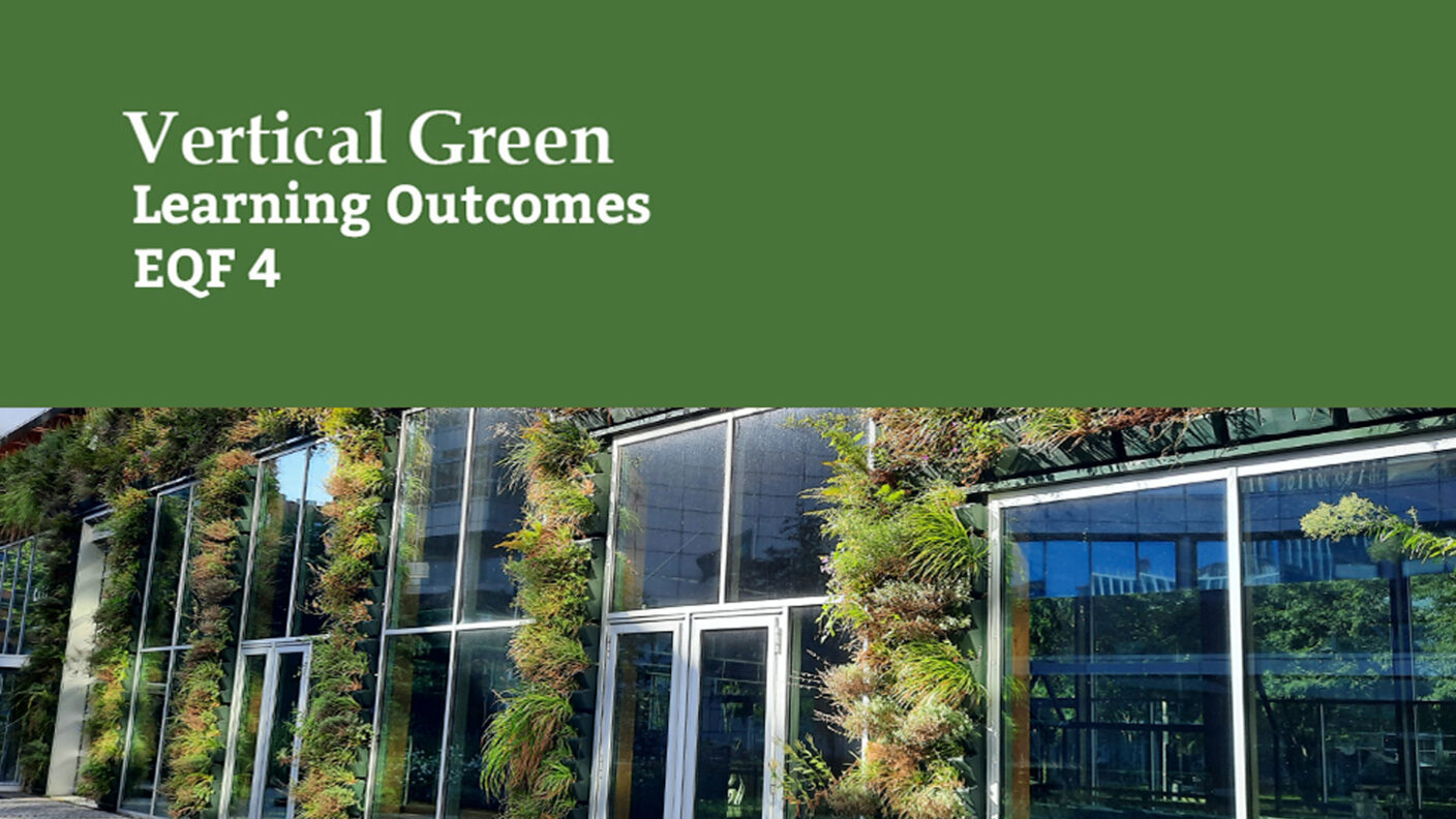 Vertical Green Learning Outcomes are Defined on EQF Level 4